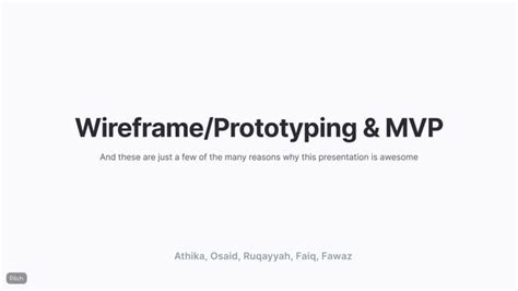 Wireframe Prototyping And Mvp For Startups Ppt