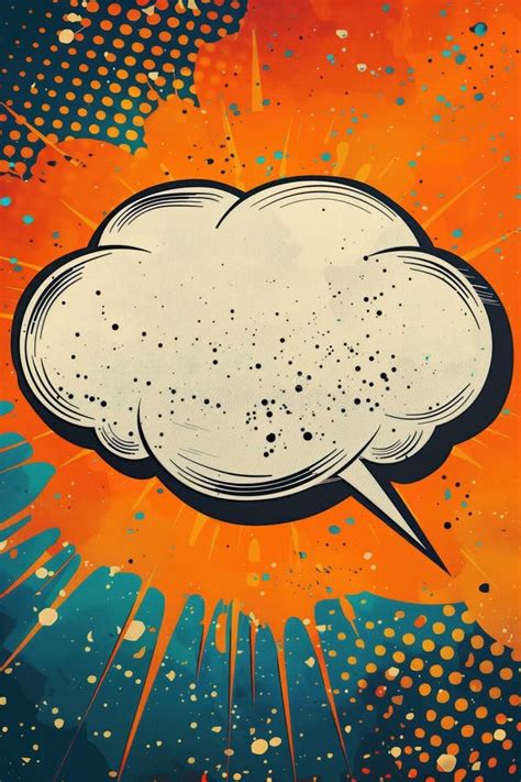 Retro Comic Book Thought Bubble Word Cloud Humorous And Fun Cartoon