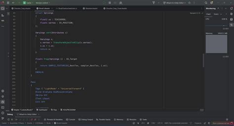 修改了一下unity项目文件里的渲染管线shader第二个和第三个pass显示 技术问答 Unity官方开发者社区