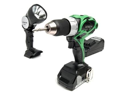 Hitachi Volt Cordless Driver Drill Flashlight Ah Li Ion Battery With Carry Case