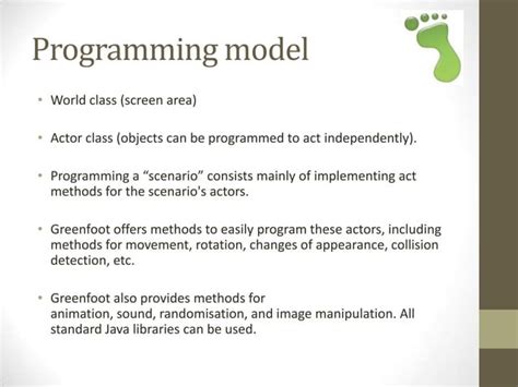 Greenfoot An Introduction Pptx Web Development Internet