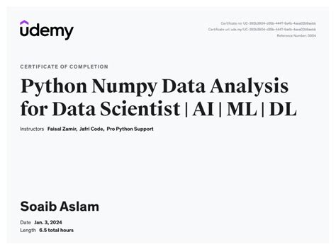 Soaib Aslam On Linkedin Udemy Numpy Pythonprogramming