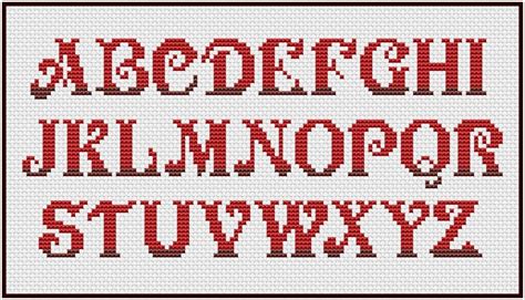Cursive Cross Stitch Alphabet Pattern Cross Stitch Letters Pattern
