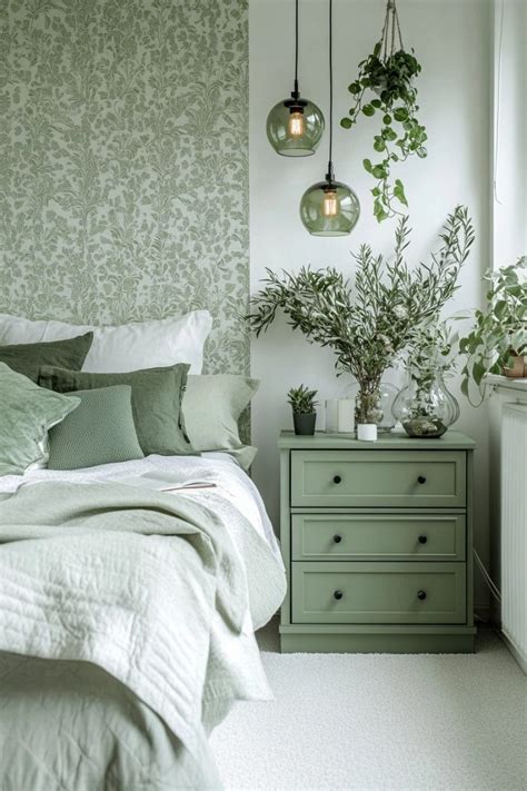 20 Calming And Tranquil Sage Green Bedroom Ideas Sage Green Bedroom Bedroom Green Home Decor