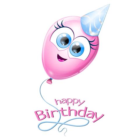 Иллюстрация Воздушный шарик ко дню рождения в стиле 2d