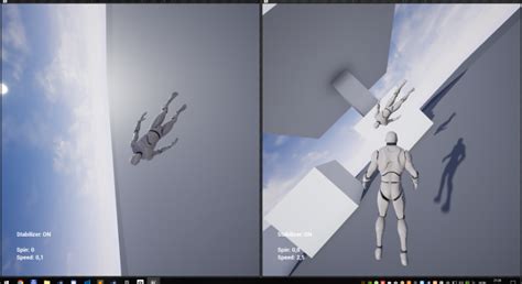 在蓝图创建的physics Based Multiplayer Space Pawn 虚幻引擎商城