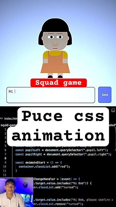 Squid Game Css Animation Coding Shortvideo Trending Viralvideo