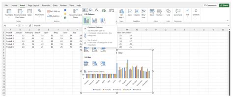 Tutorial Grafik Excel Untuk Data Bervariabel Banyak