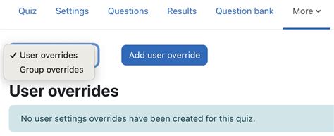 Quiz Overrides Appalachian Technology Knowledge Base Confluence