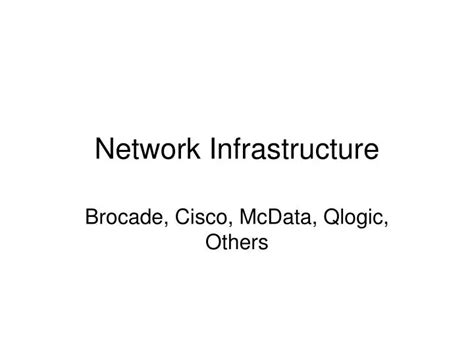 Network Infrastructure Ppt At Sebastian Belbin Blog