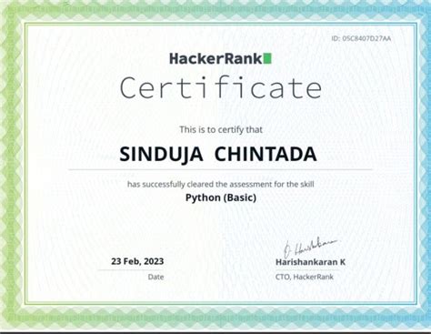 Sinduja Chintada On Linkedin Hello Connections I Am Happy To Share With U That I Have