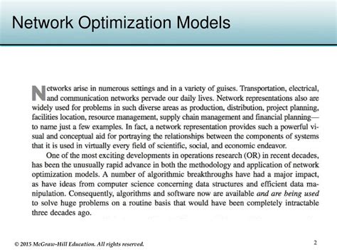 ppt optimal network routing strategies for seervada park management