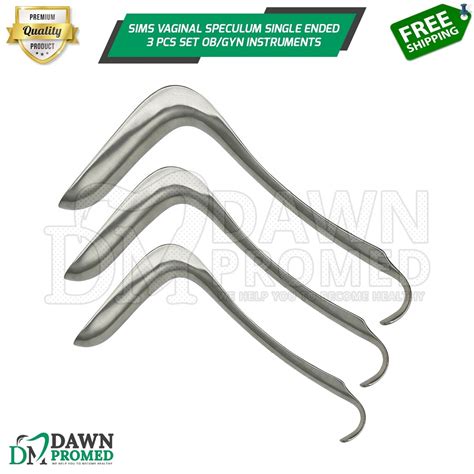 Strumenti Chirurgici Ginecologia Set 3 Speculum Vaginale Sims