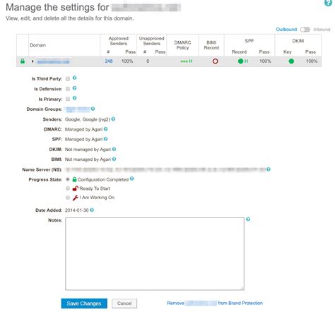 Review Domain Status