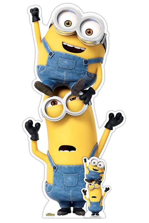 Kevin And Bob Minions Cardboard Cutout Official Minions The Rise Of Gru Standee Fruugo Za
