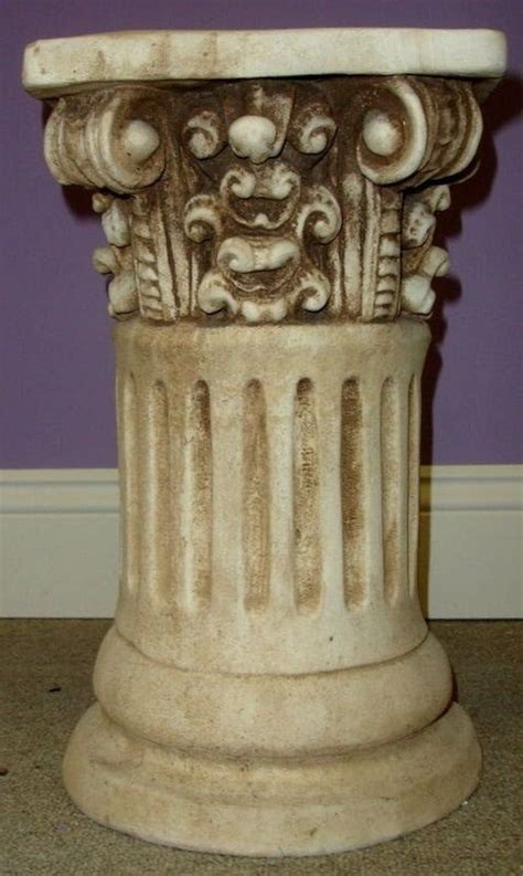 Classic Greek Roman Ornate Column Pedestal Ionic Fluted Home Decor 16