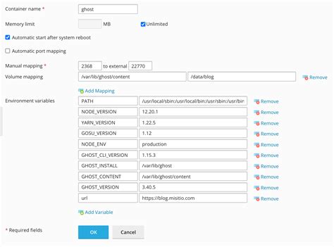 Ghost Con Docker En Plesk Obsidian
