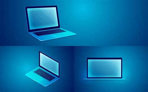 Computer Laptop Mockups Vector Art At Vecteezy