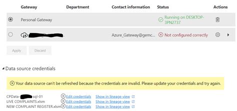 solved issues with scheduled refresh gateway microsoft fabric