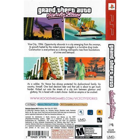 Grand Theft Auto Vice City Stories Psp Greatest Hits Seminovo Sem
