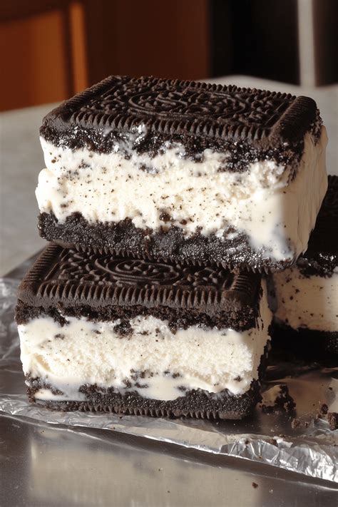 Oreo Ice Cream Sandwiches The Absolute Foodie