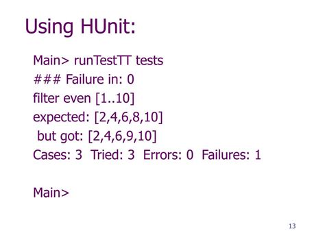 Ppt Testing In Haskell Using Hunit Powerpoint Presentation Free Download Id5473119