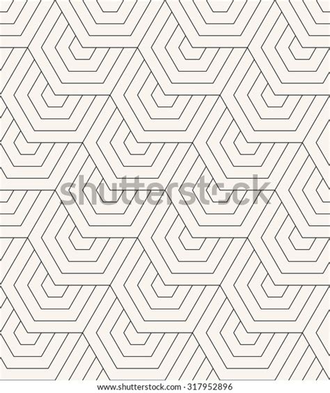 Seamless Monochrome Hexagonal Vector Pattern Stock Vector Royalty Free 317952896 Shutterstock