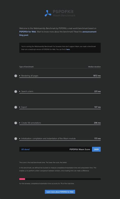 Post Your Pspdfkit Webassembly Benchmark Speeds Techpowerup Forums