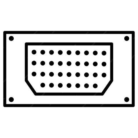 Premium Vector Vga Port Vector Illustration