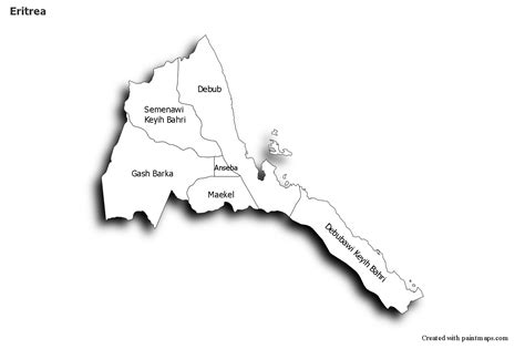 Sample Maps For Eritrea