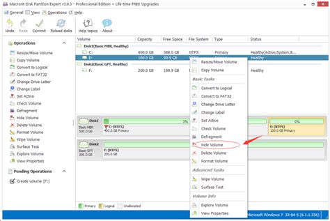 hide disk partition from windows to secure private data
