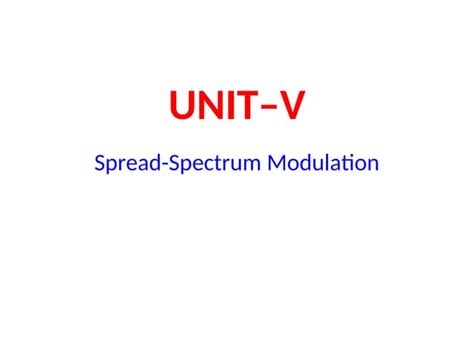 Spread Sprectrum Modulationunit Vppt Ece Ppt