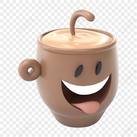 커피 귀여운 만화 일러스트 레이션음료수좋은 커피커피 컵