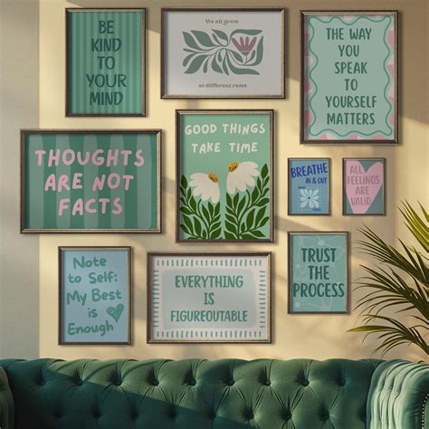 Set Of 30 Counselor Office Gallery Wall Decor School Counseling Prints
