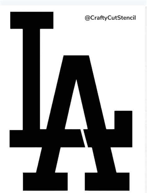 La Dodgers 1 Stencil Durable And Reusable Stencils 7x4 Inch Free Shipping