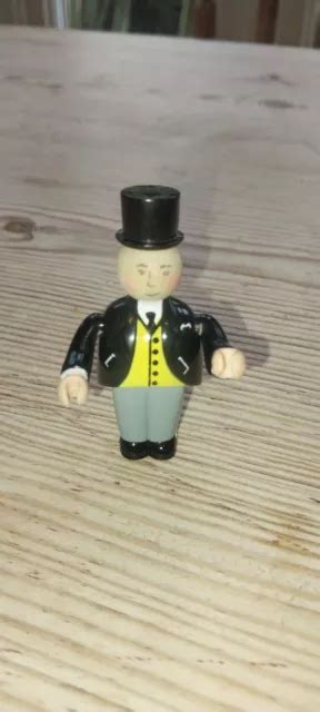 Thomas The Tank Engine Fat Controller With Wooden Head Good Condition £6 00 Picclick Uk