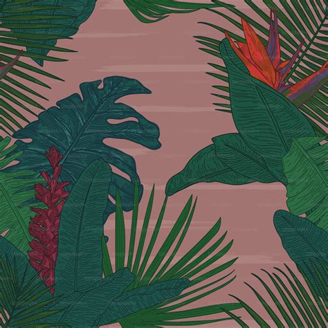 블루 톤의 열대 녹지와 나뭇잎의 그룹화는 완벽한 매끄러운 반복 패턴 또는 배경을 만듭니다 사진 Unsplash의 그림 이미지