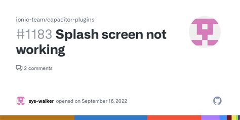 splash screen not working · issue 1183 · ionic team capacitor plugins
