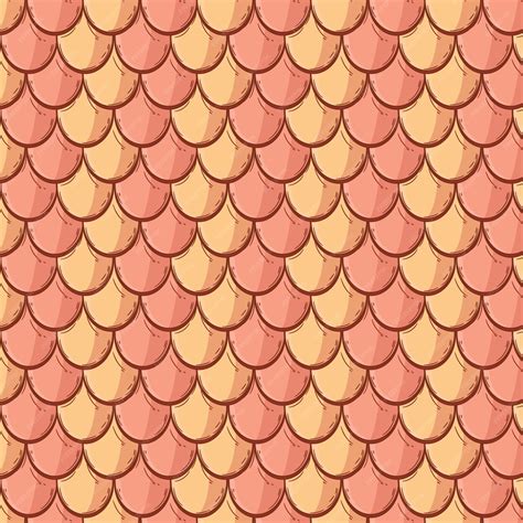 Conception De Modèle De Tuile De Toit Dessiné à La Main Vecteur Gratuite