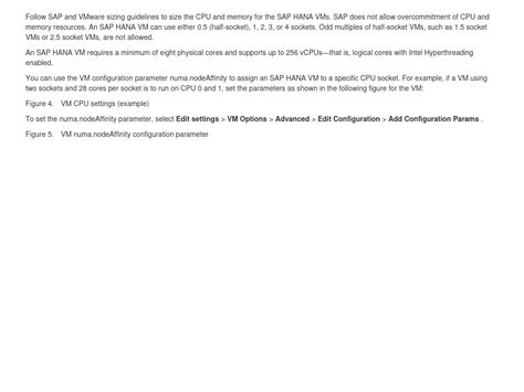 Cpu And Memory Sap Hana Deployments On Dell Poweredge For Vmware Vsan