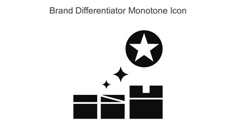 Brand Differentiator Monotone Icon In Powerpoint Pptx Png And Editable Eps Format Ppt Template