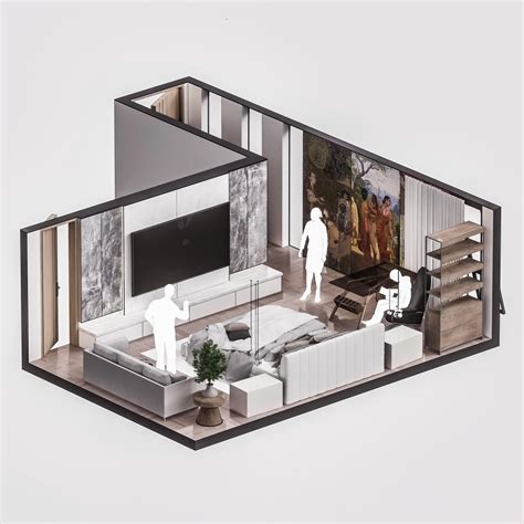 Isometric Interior Visualization R Lumion