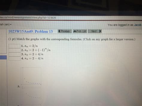 Solved Match The Graphs With The Corresponding Formulas Chegg Com