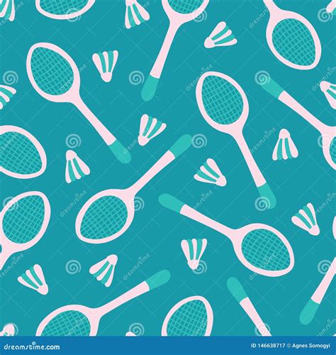 Vector Badminton Racket Illustration Badminton Racket Isolated On