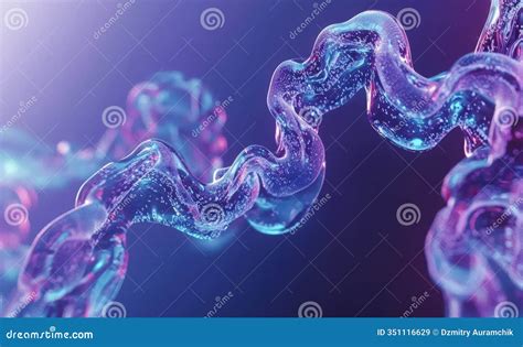 Conceptual Molecule Model Molecular Chemistry Research 3d Visualization On A Pearl Blue