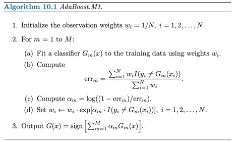 Weights In Adaboost Cross Validated