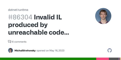 Invalid Il Produced By Unreachable Code Blocks Optimization · Issue