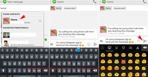 Inside Galaxy Samsung Galaxy S4 How To Send A Text Message In Hangouts App In Android 4 4 Kitkat