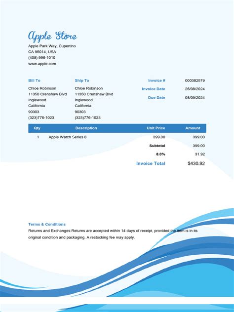 invoice pdf