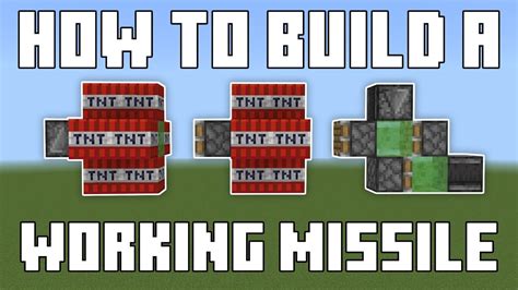 How To Build A Working Missile In Minecraft Youtube